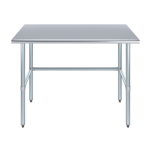 Amgood Stainless Steel Open Base Work Table & Reviews | Wayfair
